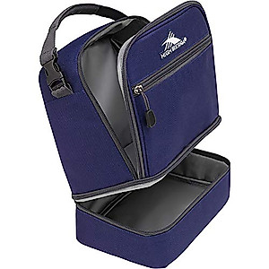 High Sierra Stacked Compartment Lunch Bag, Polka Dot, One Size