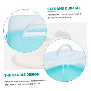 VICASKY Round Cake Carrier Two Sided Cake Holder Cake Carrier, Cake Stand with Lid and Handle, Cake Holder Storage