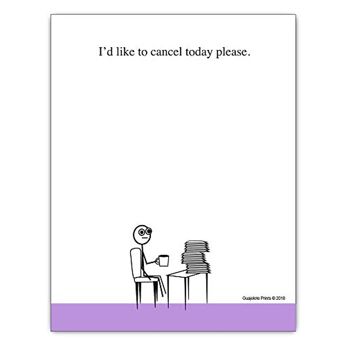 Funny Novelty Gift Notepads - 4-Pack Bundle - I'm Dead Inside, Trying to Act Like a Person, I Understand Nothing, I'd Like to Cancel Today Please