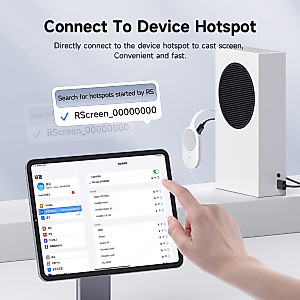 Hagibis Wireless HDMI Video Transmitter, Wireless HDMI Extender for Nintendo Switch to iPad, iPhone or Tablet, Plug and Play Portable Monitor HDMI Adapter for Switch OLED, Xbox Series One, PS4/5