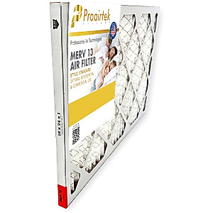 Proairtek AF16241M13SWH Model 16x24x1 Pack of 2 Air Filters, MERV 13; Ideal for Anyone Wanting Clean, Crisp Air in Their Home