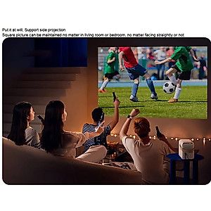 Global Version Wanbo T6 MAX Projector 4K 1080P Android 9.0 Mini Projector 550ANSL Lumens 2G+16G 5G WiFi BT5.0 Projector AI Voice Lamp Life 20,000 Hours 4K Home Theater