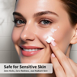 Face Razors for Women, Dermaplane Razor for Women Face, Eyebrow Razor, Facial Razor, Professional Dermaplaning Tool, Gentle Skin Exfoliation Microblades for Sensitive Skin, Peach Fuzz Remover, 5 Count