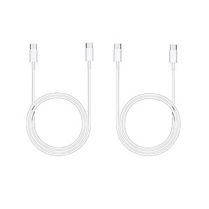 OthoKing Short USB C to USB C Charger Cable,Type C Fast Charge for iPhone15, 15 Plus,15 pro,15 pro max,iPad, Samsung Galaxy S23 22 21, Pixel, Switch, LG, and More (4ft/1.2m) 2 Pack