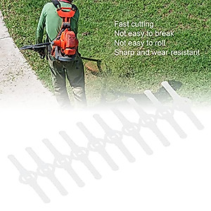 10 Pcs Trimmer Head Blades, Durable Lawn Mower Weed Wacker Cutter Blade Replacement for Cordless Grass String Trimmer Weed Eater
