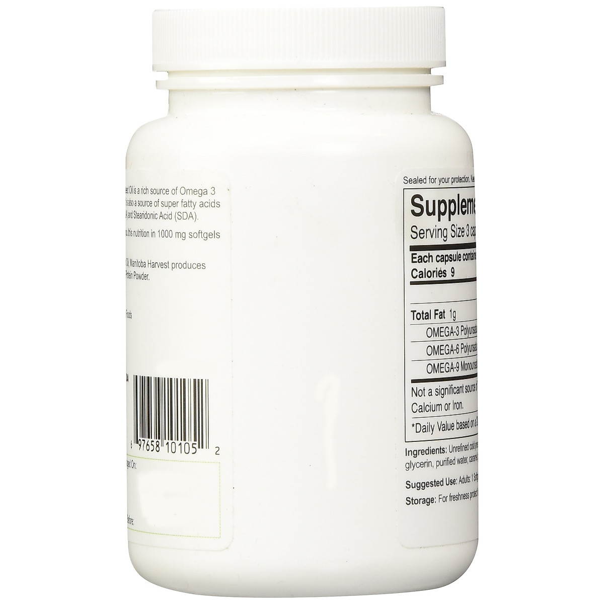 Manitoba Harvest Hemp Oil, 60 Softgel Capsules (Pack of 3)