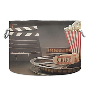 xigua Cotton Rope Basket Movie Theater Popcorn Baby Laundry Basket Blanket Kids Toy Storage Basket#115