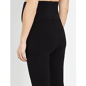 Motherhood Maternity Women's Essential Stretch Full Length Secret Fit Over The Belly Pregnancy Legging, Black, X-Large