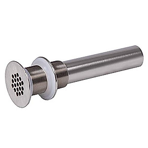 1.5 inch Grid Drain with No Overflow, Brushed Nickel Finish