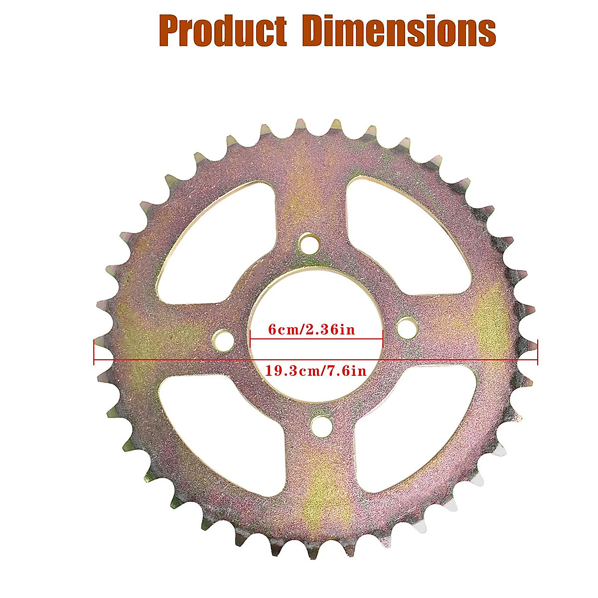 GXYWADY 44in/1120mm Go Kart Rear Axle Shaft Kit with Chain Sprocket Brake Disc Pillow Block Wheel Hub Chain Brake Master Cylinder Caliper Replacement for DIY Rebuild Go Kart ATV Quad Trikes Golf Carts