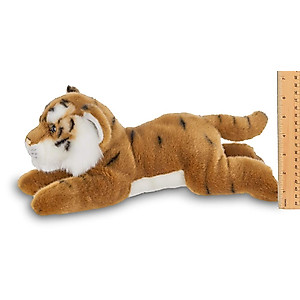 Bearington Saber Plush Tiger Stuffed Animal, 14 inches