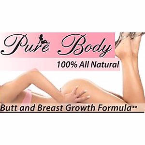 PureBody Cream | Butt and Breast Cream - The #1 and Only Butt and Breast Growth Formula Cream - Plus All-Natural Moisturizer for Soft, Silky, Smooth Skin (30 Day Supply)