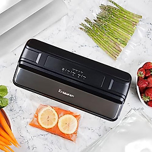 Vacuum Sealer Bags Set for FoodSaver Bag Nesco NutriChef Bonsenkitchen Kenmore BPA-Free Heat-Seal Textured Bags Sous-Vide 57 Jumbo Pack (50 Precut Bags-8"x10" 3 Rolls-8"x 20" 4 Rolls-11"x16")