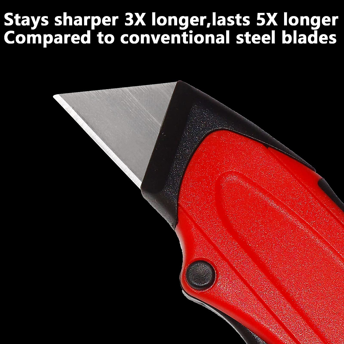 Litoexpe Utility Knife Blades, SK5 Steel, Standard Size Razor Blades for Most Standard Utility Knives, 90-Pack