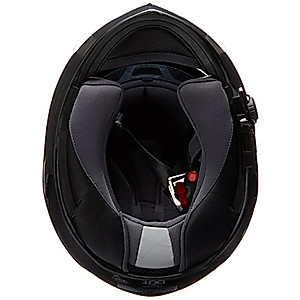 Torc T14B Bluetooth Integrated Mako Full Face Helmet with Flag Graphic (Flat Black, Large)