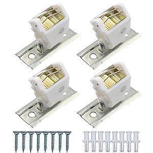 MEETOOT 4pcs Shade Cord Lock with 8pcs Screws for Roman and Austrian Shades, Holds up to 3 Cords Window Blind Lock Roman Shade Lock Accessories