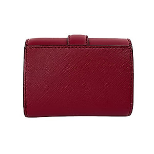 Michael Kors Carmen Medium Flap Wallet (Leather, Mulberry)
