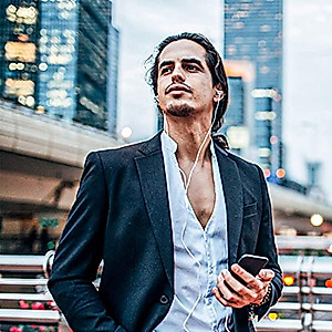 2 Pack Earbuds/Headphones/Earphones with 3.5mm Wired in Ear Headphone Plug Built-in Microphone & Volume Control for iPhone Android Phone PC Computer Laptop