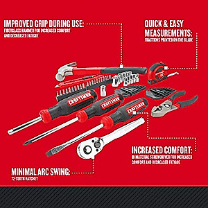 CRAFTSMAN Home Tool Kit / Mechanics Tools Kit, 57-Piece (CMMT99446)