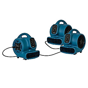 XPOWER P-260AT Freshen Aire Scented Air Mover Scent Diffusing Fan for Immediate Scenting, Cooling, Ventilating, & Drying of Large Areas,Blue