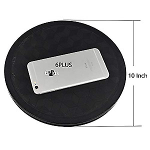 SAMYO Heavy Duty 360°Rotating Swivel Steel Ball Bearings Stand for Big Screen Tv Monitor Crafts Projects Showcase Turntable Organizer Lazy Susan -10 Inches