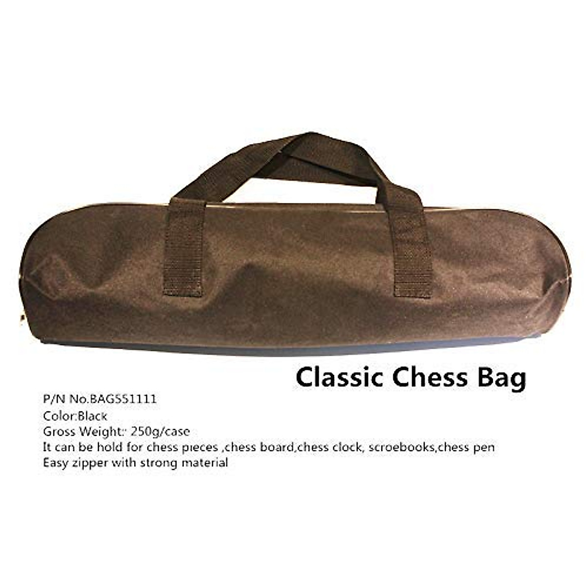 Professional Staunton Chess Set Combo , 4-Queens 3" King 17" Vinyl Roll-up Board 22" Chess Bag 50 Games Scorebook & Pens Tournament