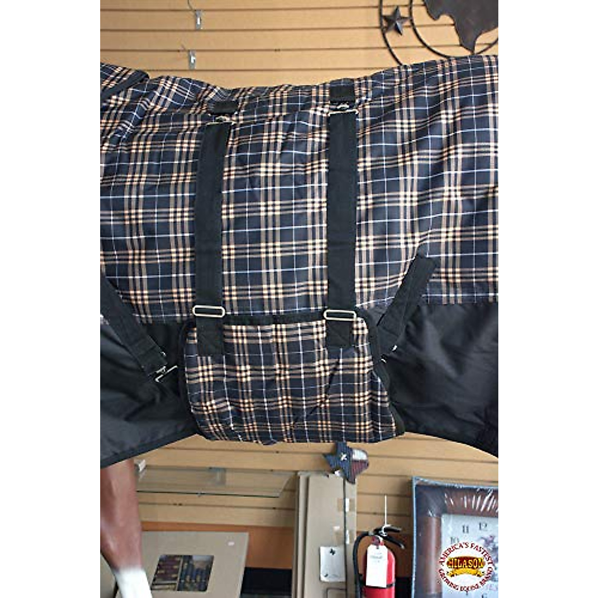 HILASON 1200D Waterproof Winter Horse Blanket Neck Cover Belly Wrap | Horse Blanket | Horse Turnout Blanket | Horse Blankets for Winter | Waterproof Turnout Blankets for Horses