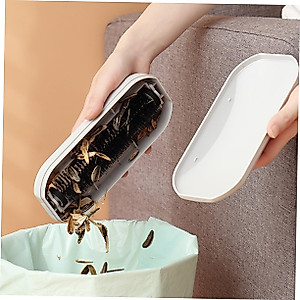 Cabilock 2pcs Hair Removal Brush Handheld Crumb Picker Crumb Collector Rolling Crumb Brush Crumb Sweeper Debris Cleaner Tabletop Crumb Remover Crumb Server Bread Crumb Tool Abs