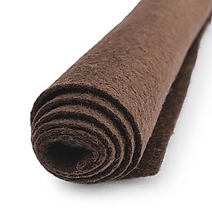 Brown - Chocolate Brown - Wool Felt Giant Sheet - 35% Wool Blend - 1 36x36 inch XXL Sheet