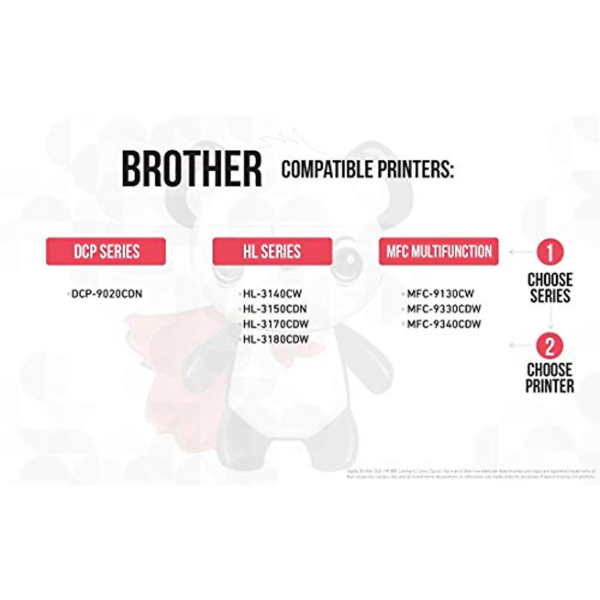 YoYoInk Compatible Toner Cartridge Replacement for Brother TN221 TN225 B/C/M/Y (2 Black, 1 Cyan, 1 Magenta, 1 Yellow; 5 Pack)