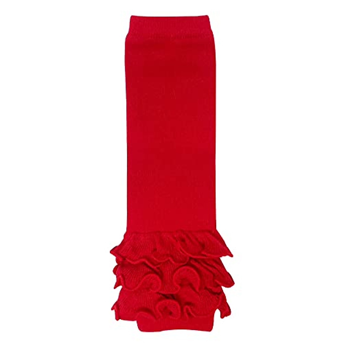 Bowbear Cheerful Ruffles Baby Leg Warmers, Red
