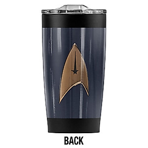 LOGOVISION Star Trek Command Uniform Stainless Steel Tumbler 20 oz Coffee Travel Mug/Cup, Vacuum Insulated & Double Wall with Leakproof Sliding Lid | Great for Hot Drinks and Cold Beverages