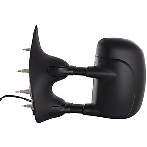 Kool Vue Driver & Passenger Side Power Towing Mirrors for Ford E-350 Super Duty 2002-2008 Without Puddle Lamp Textured