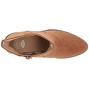 Dr. Scholl's Shoes Women's Mirage Mid Shaft Boots Calf, Chipmunk Brown Fabric, 8