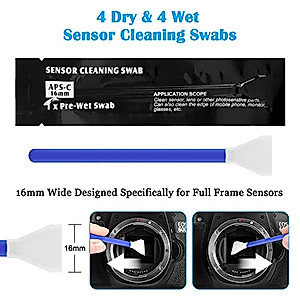 ARVOK Professional Camera Cleaning Kit(32 pcs), Including Air Blower/Cleaning Pen/Cleaning Spray/Cleaning Cloth/Lens Brush, Lens Cleaning Kit for DSLR Cameras Compatible with Canon, Nikon, Sony