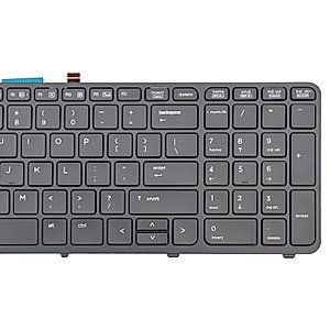 SUNMALL Replacement Keyboard Compatible with HP ZBook 15 G1 G2 17 G1 G2 Series PK130TK1A00 SK7123BL MP-12P23USJ698W PK130TK2A00 733688-001 with Pointer and Backlight