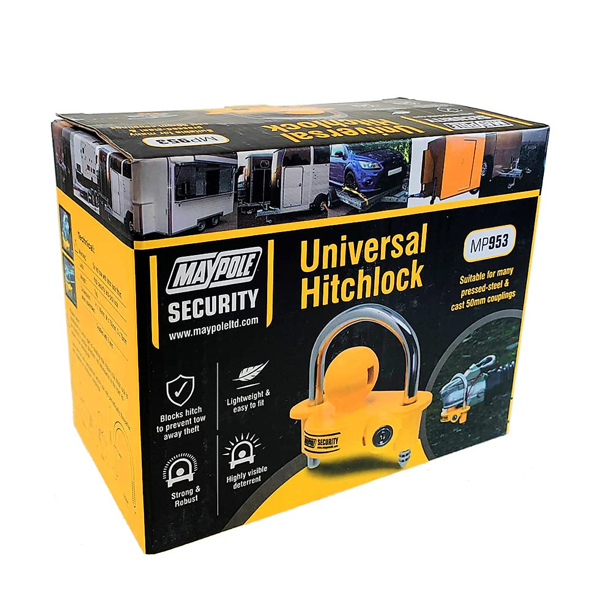 Maypole MP953 Universal Trailer Hitch Lock