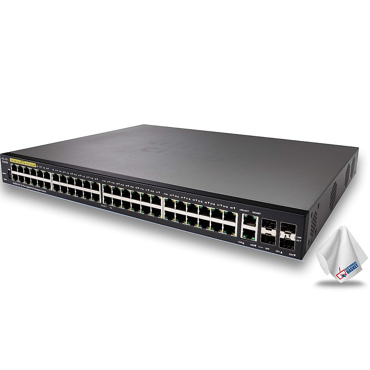 Cisco SG350-52P 350 Series 52-Port PoE+ Managed Gigabit Ethernet Switch SG350-52P-K9