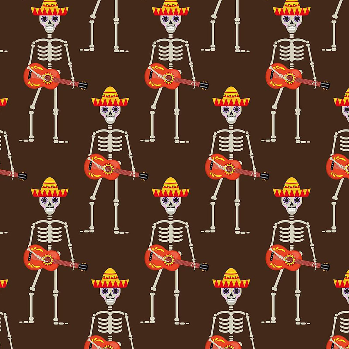 Gigicloud 10pcs Squares Quilting Fabric Bundles, Mexican Fiesta Theme Cotton Fabric Bundle Quilting Sewing Patchwork Cactus Guitar Donkey Printed Fat Quarters Bundle for DIY Sewing Quilting