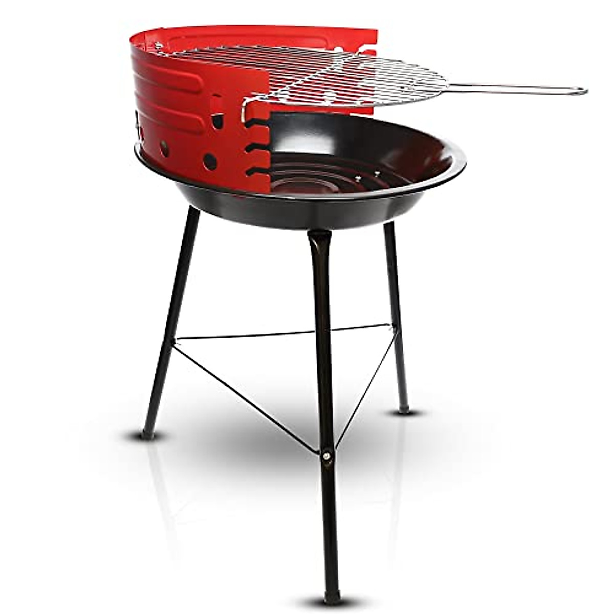 Gas One Charcoal Grill – 16-inch Portable Charcoal Grill – Barbecue Grill with 4 Levels for Flame Control – Dual Venting System – Small Charcoal Grill for Backyard, Camping, Boat