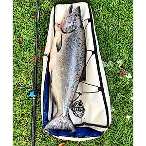Reliable Fishing Products Insulated Kayak Bag 20" x 36" -takes up less space and keeps your fish fresh and protected, no matter the elements. Produced in USA,White