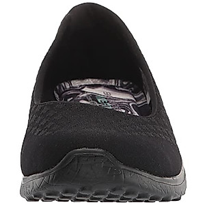 Skechers Sport Women's Microburst One up Fashion Sneaker,black,8.5 W US