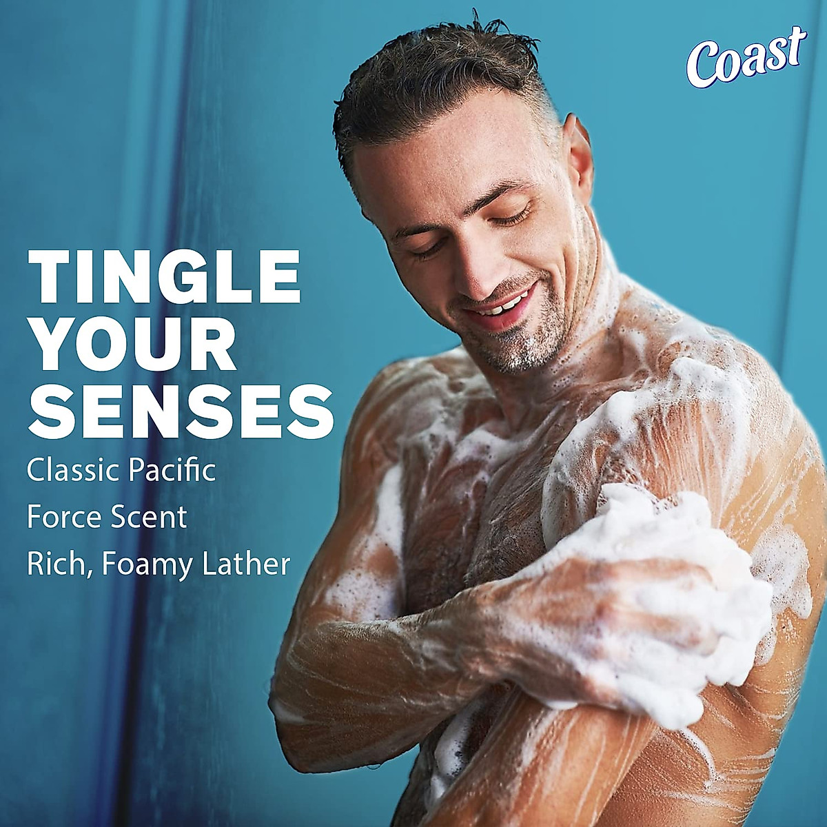 Coast 2-in-1 Hair and Body Wash, Classic Scent - Men's Body Wash, Shampoo & Conditioner - 6 Pack x 18 Fl Oz - Moisturizing & Refreshing Rich Lather for Energized And Clean Skin