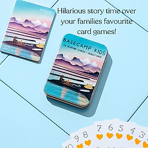 Basecamp Cards: Kids Edition Conversation Starters - 52+2 Family Friendly Unique Questions - Family Conversation Cards - Playing Cards - Fun Family Activity