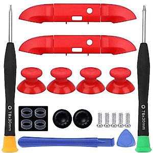 Ikpek Lb Rb Bumper Button Replacement for Xbox Series X S Controller, Shoulder Trigger Buttons Top Middle Bracket Replacement Parts for Xbox Series X S Controller