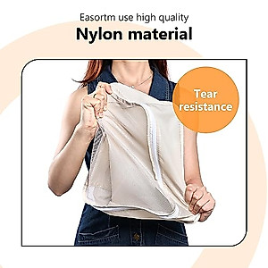 Easortm Packing Cubes 9 Set, Suitcase Organizer Bags Set Travel Cubes Durable Luggage Bags for Travel, Luggage Organizer for Travel Essentials.(Beige)