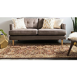 Unique Loom Voyage Collection Traditional Oriental Classic Intricate Design Area Rug, 3' 3" x 5' 3" Rectangle, Brown/Cream