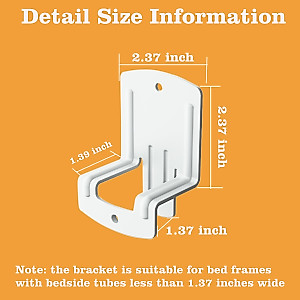 Set of 6 Metal Anti-Slip Mattress Gaskets - Prevents Sliding & Keeps Mattress in Place/Enjoy Peaceful Nights- Easy Installation/Solid Design White