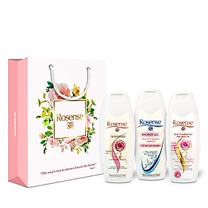Rosense Shampoo & Conditioner & Shower Gel Bath Set