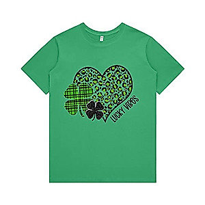 Women Print Outfits Tops 2023 Valentine's Day St. Patrick's Day Easter Day Casual Button Down Short Shirts for Men Berenstein Mens Lace Button Down Shirt St Day Party Supplies